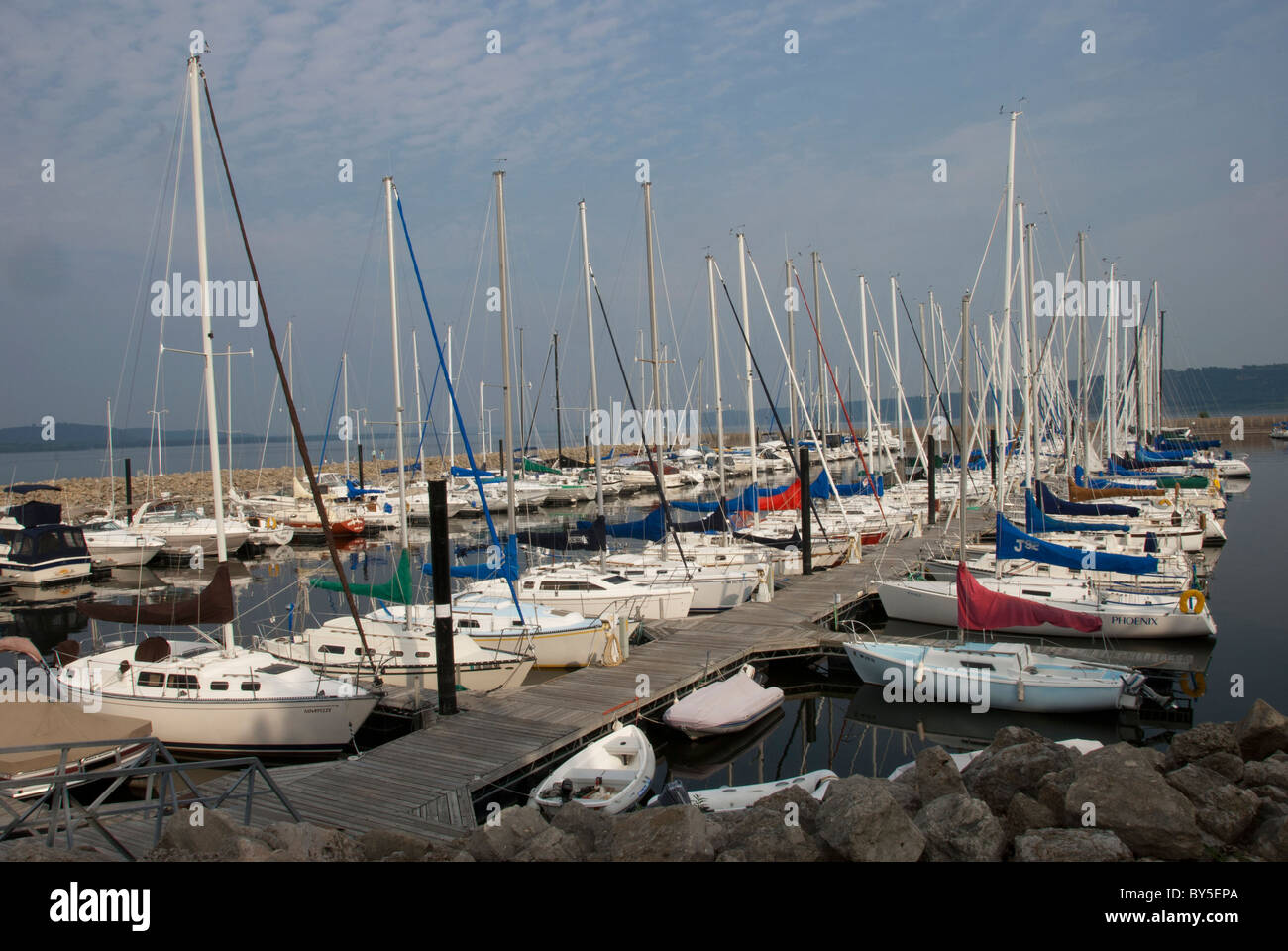 Sailboats at the marina Stock Photo - Alamy
