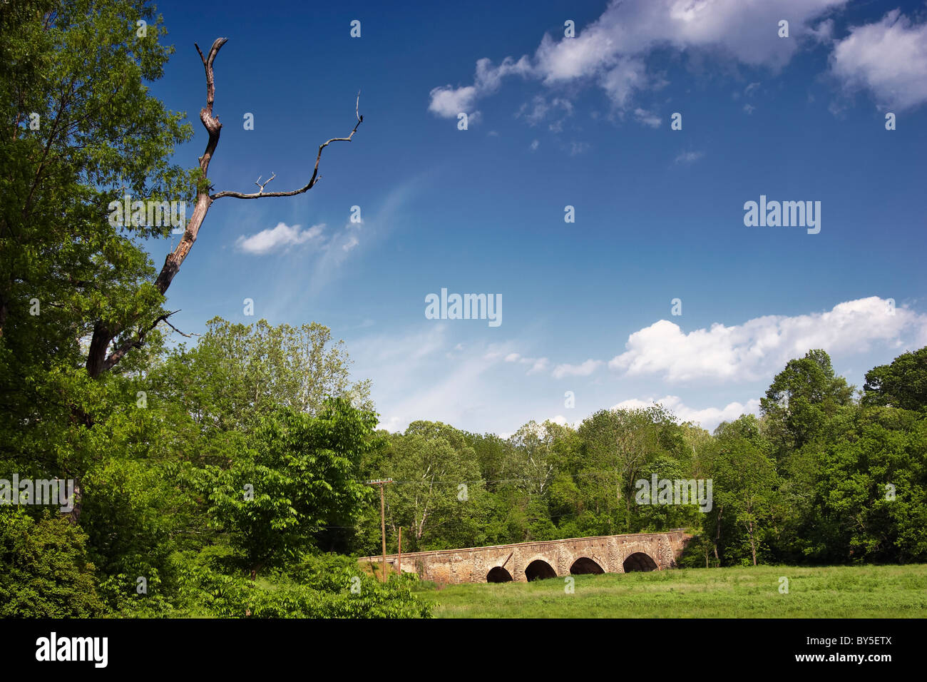 The Goose Creek Bridge, 1801-1803, near Upperville; Virginia Stock ...