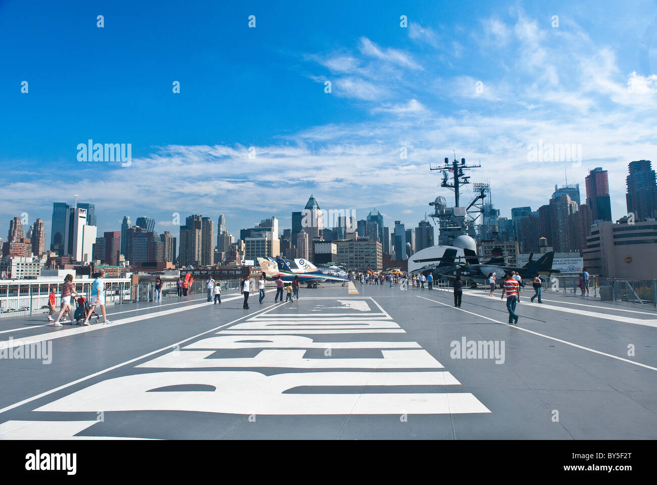 The Aircraft Carrier "Intrepid", Sea-Air-Space Museum, New York City ...
