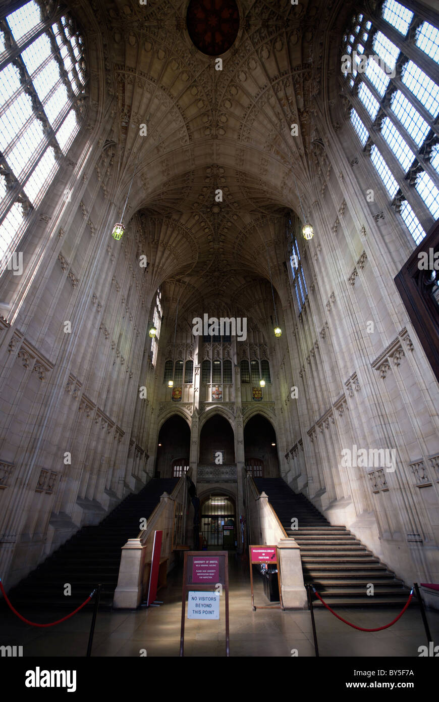 Wills Memorial Building Bristol UK Entrance Hall Stock Photo - Alamy