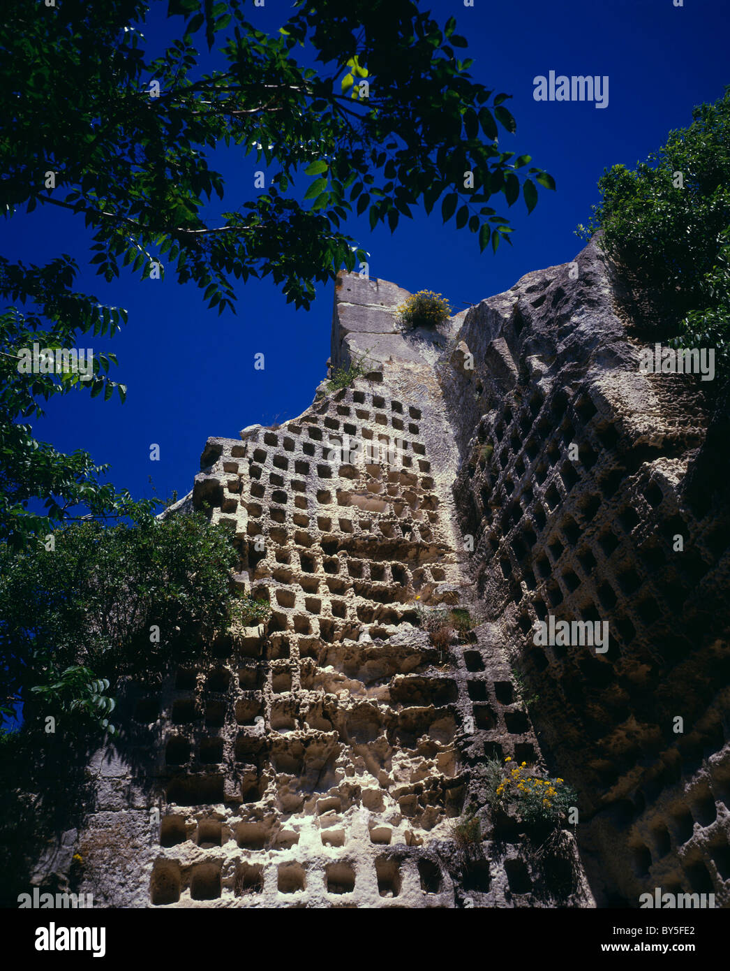 Provence, south of France, Les Baux - old monastic dovecote for keeping ...