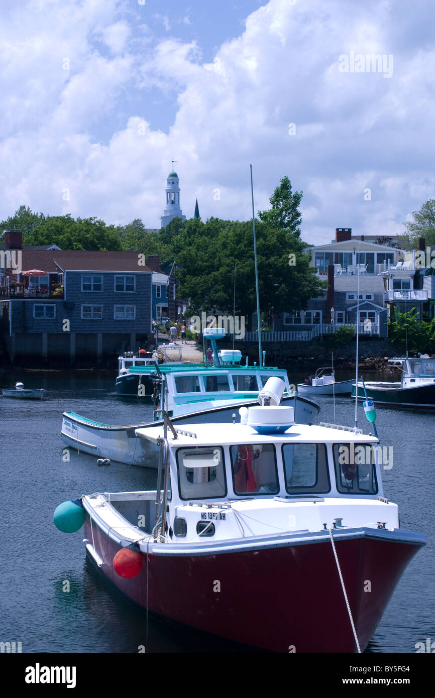 Rockport's harbor is an important landmark for the town Stock Photo - Alamy