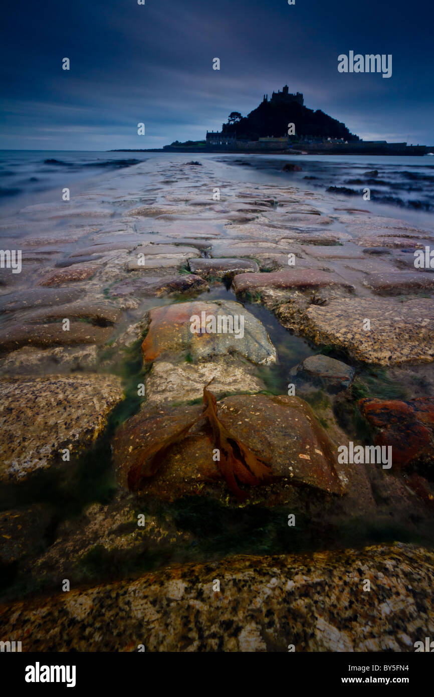 Dawn at St Michael's Mount, Cornwall, England Stock Photo - Alamy