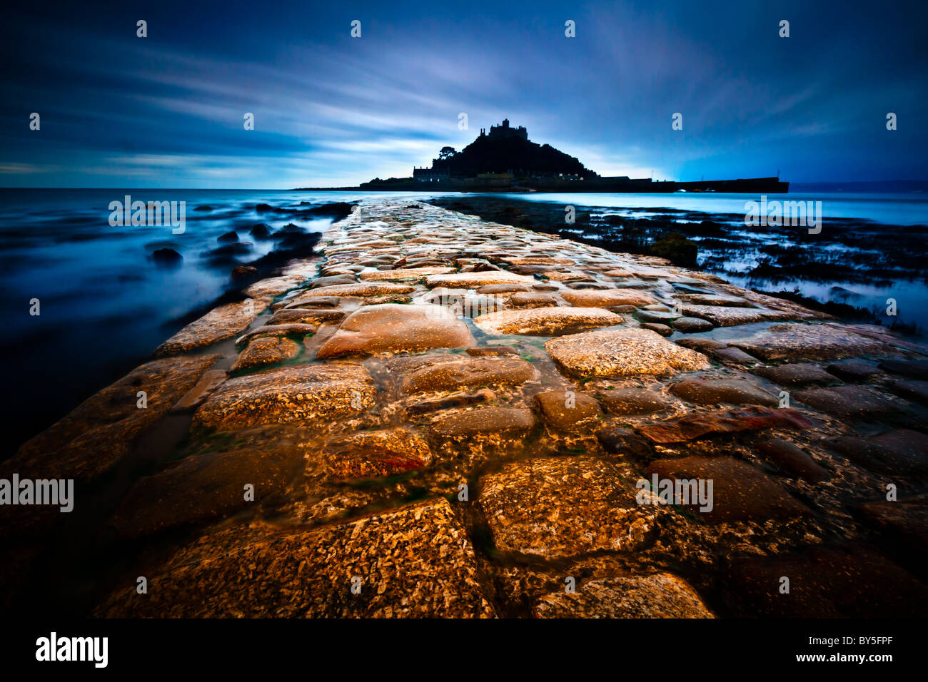Dawn at St Michael's Mount, Cornwall, England Stock Photo - Alamy