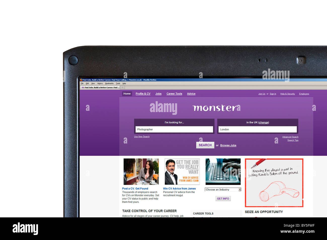 Monster computer screen hi-res stock photography and images - Alamy