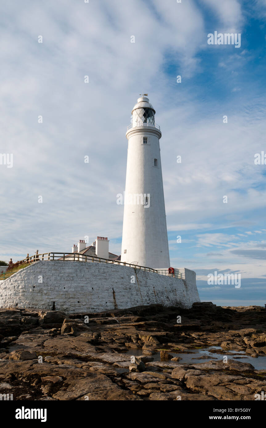 St Mary's Lighthouse Stock Photo - Alamy
