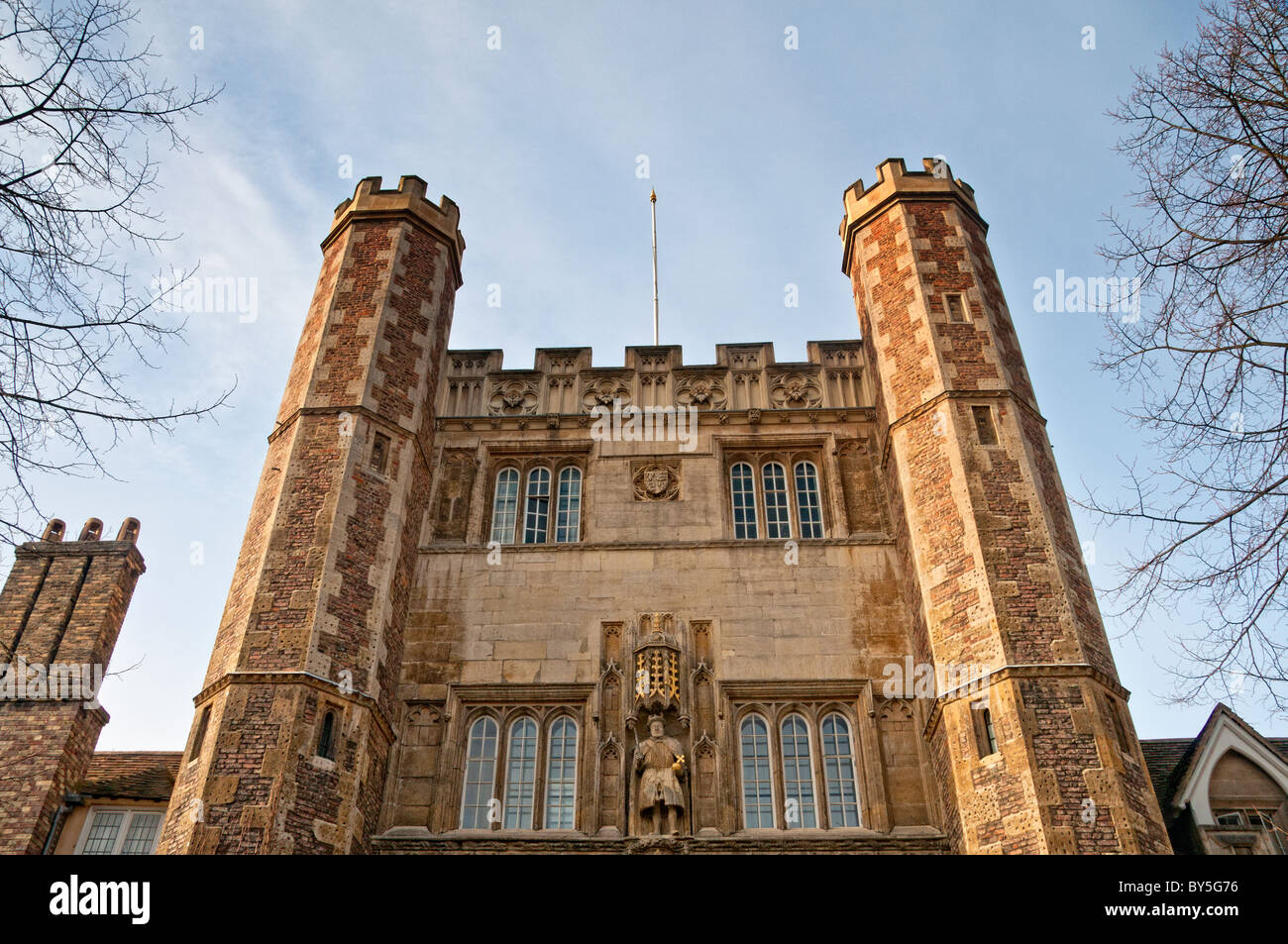 Cambridge, Entrance to Trinity College; Eingang zum Trinity College ...
