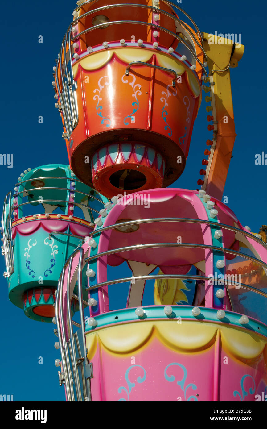 Colourful fairground ride Stock Photo - Alamy