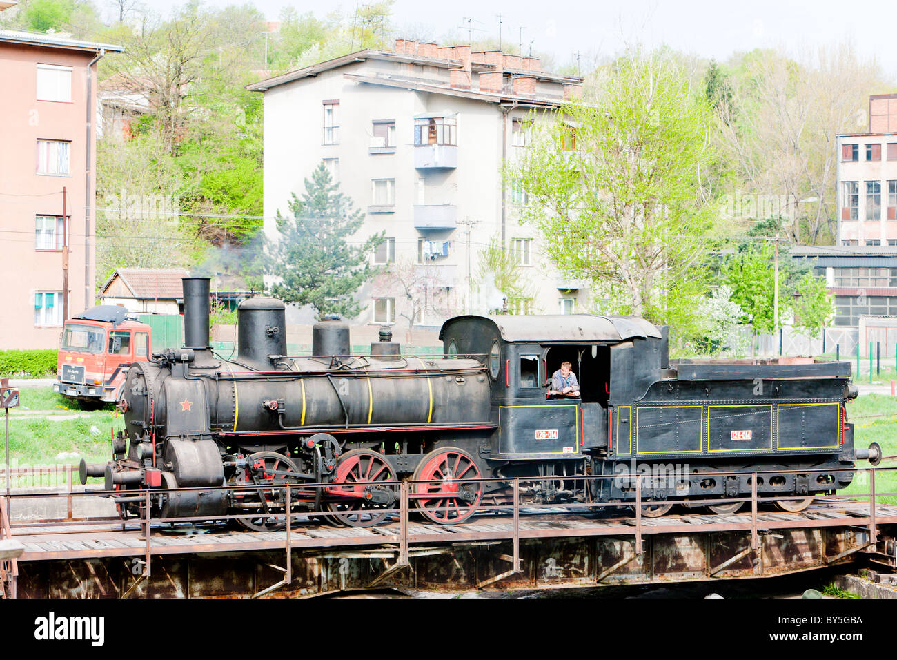 steam locomotive (126.014), Resavica, Serbia Stock Photo - Alamy