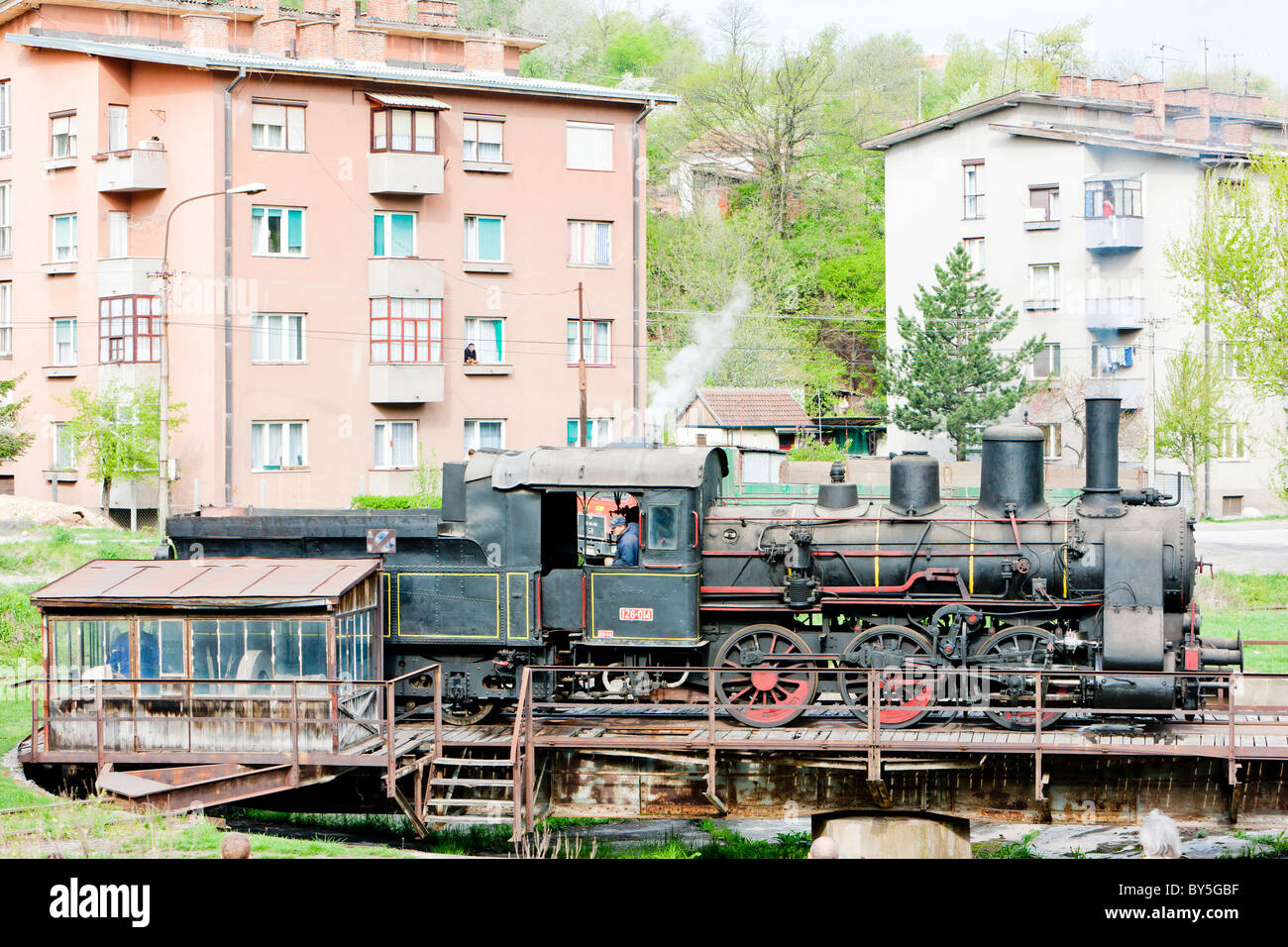 steam locomotive (126.014), Resavica, Serbia Stock Photo - Alamy