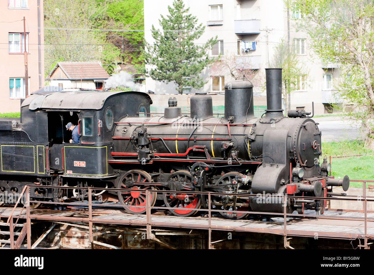 steam locomotive (126.014), Resavica, Serbia Stock Photo - Alamy