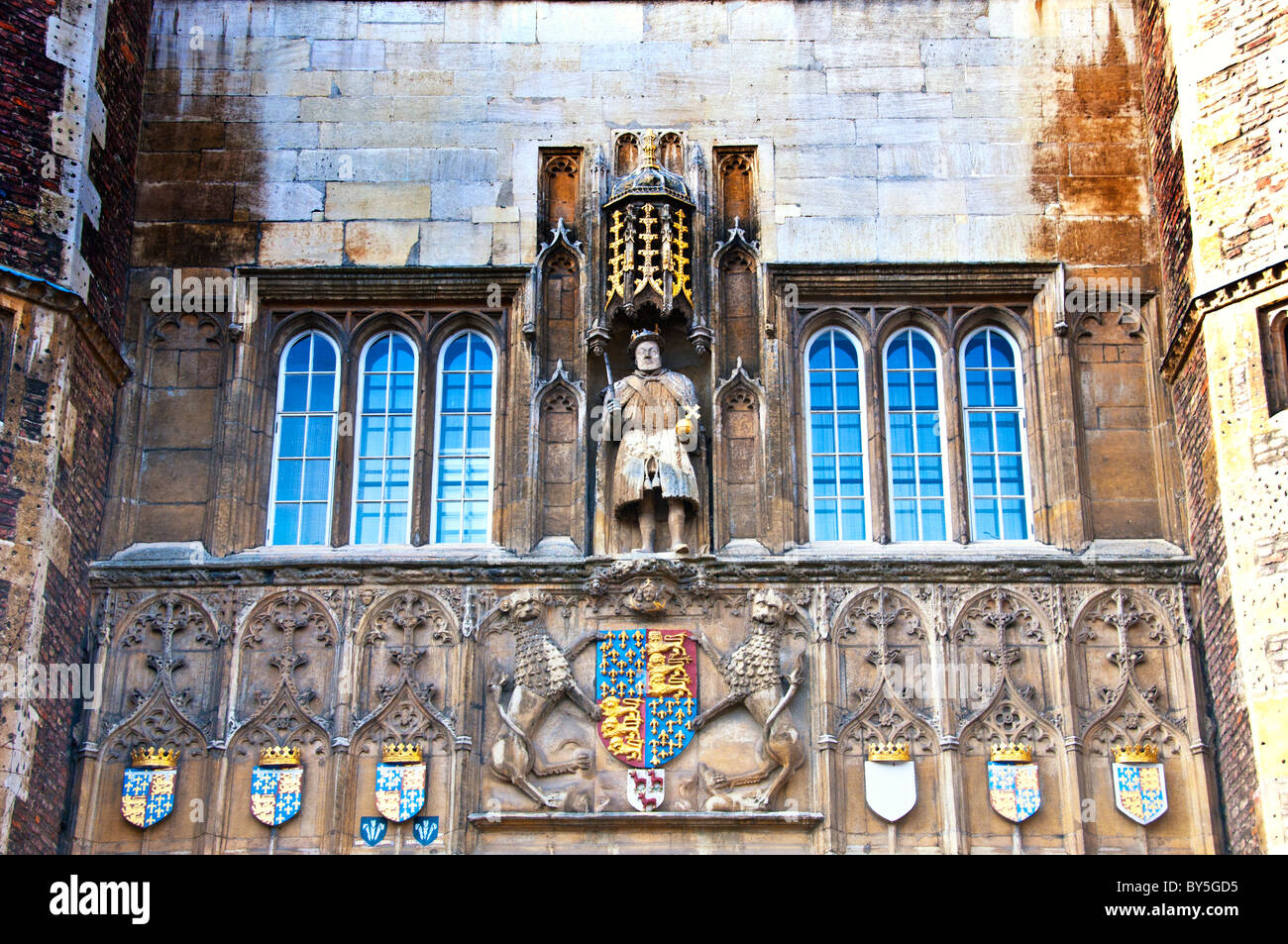 Cambridge, Entrance to Trinity College; Eingang zum Trinity College ...