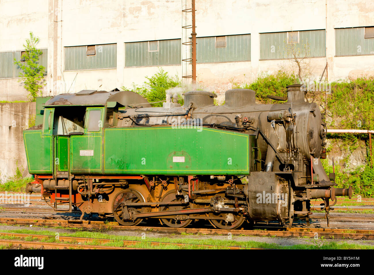 steam locomotive, delivery point in Oskova, Bosnia and Hercegovina ...