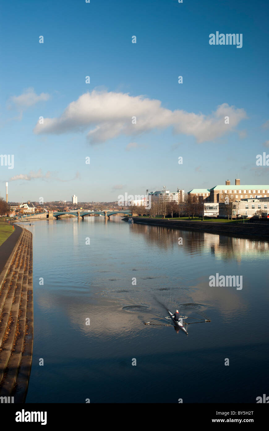 Rowing on the River Trent, Nottingham, England, UK Stock Photo - Alamy