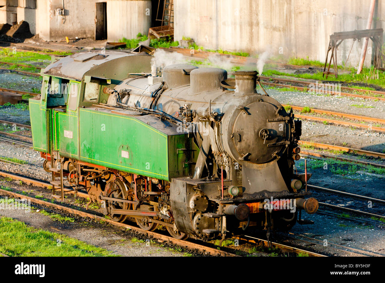 steam locomotive, delivery point in Oskova, Bosnia and Hercegovina ...