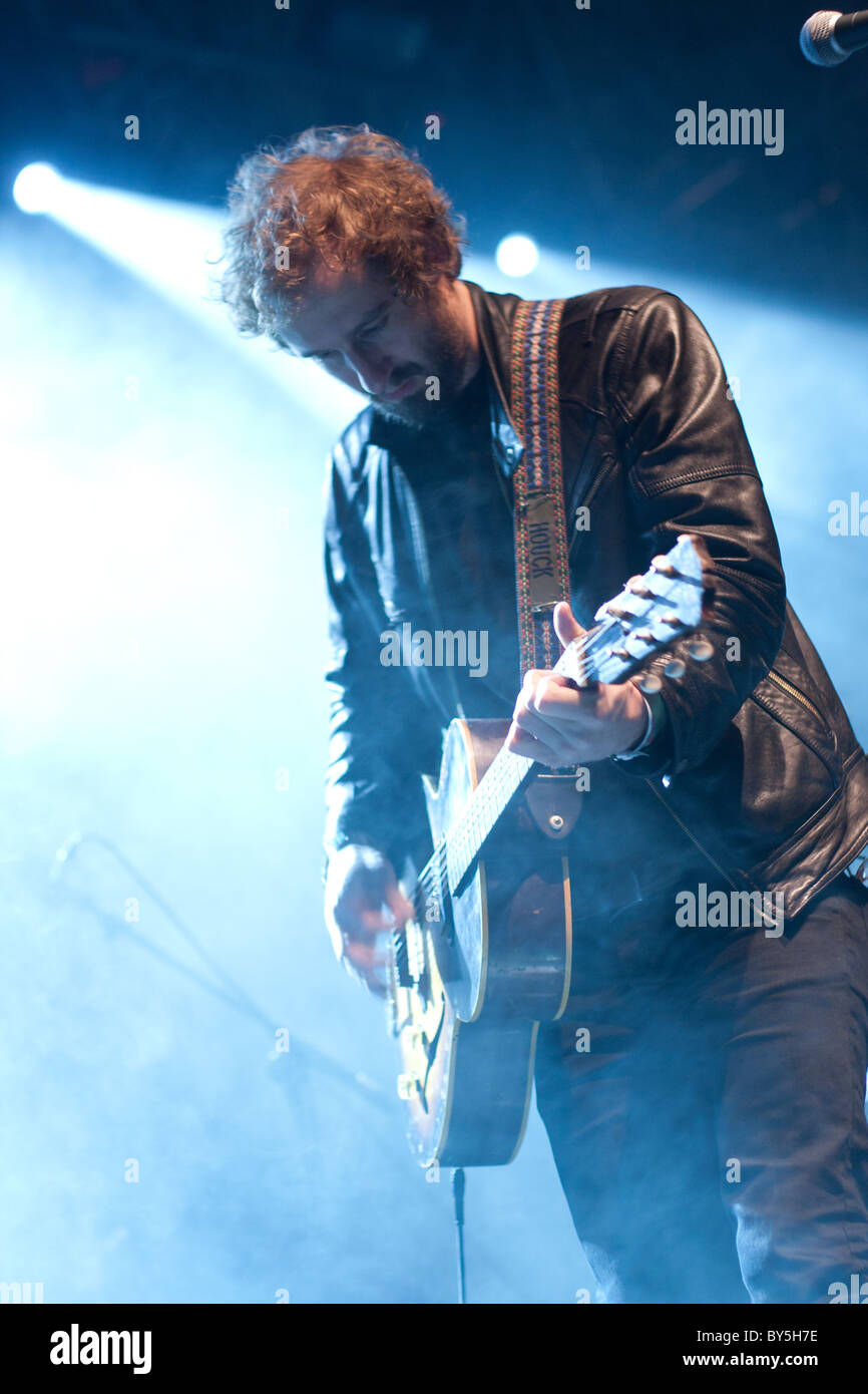 Matthew Houck from Phosphorescent shown in concert in Zagreb, Croatia ...