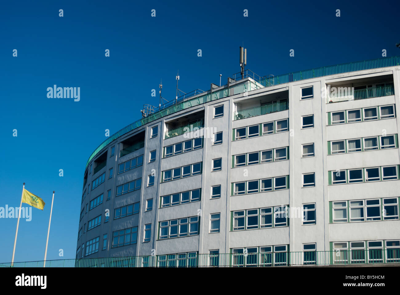 Rushcliffe Civic Centre with the Rushcliffe flag in the foreground ...