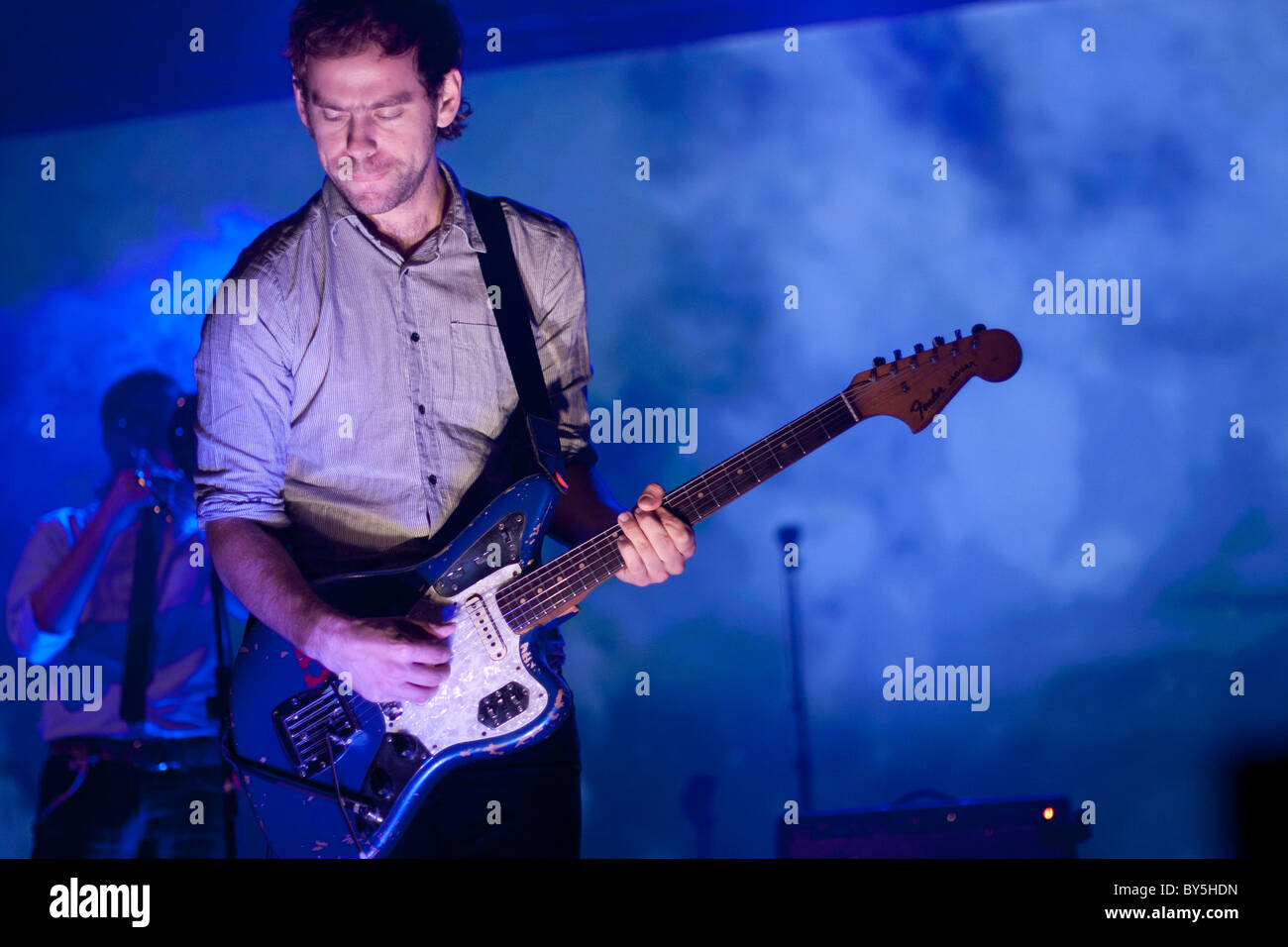 Bryce Dessner from The National in concert in Zagreb, Croatia Stock ...