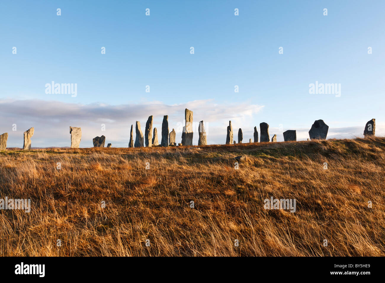 Callanish standing stones on the Isle of Lewis, Western Isles, Scotland ...