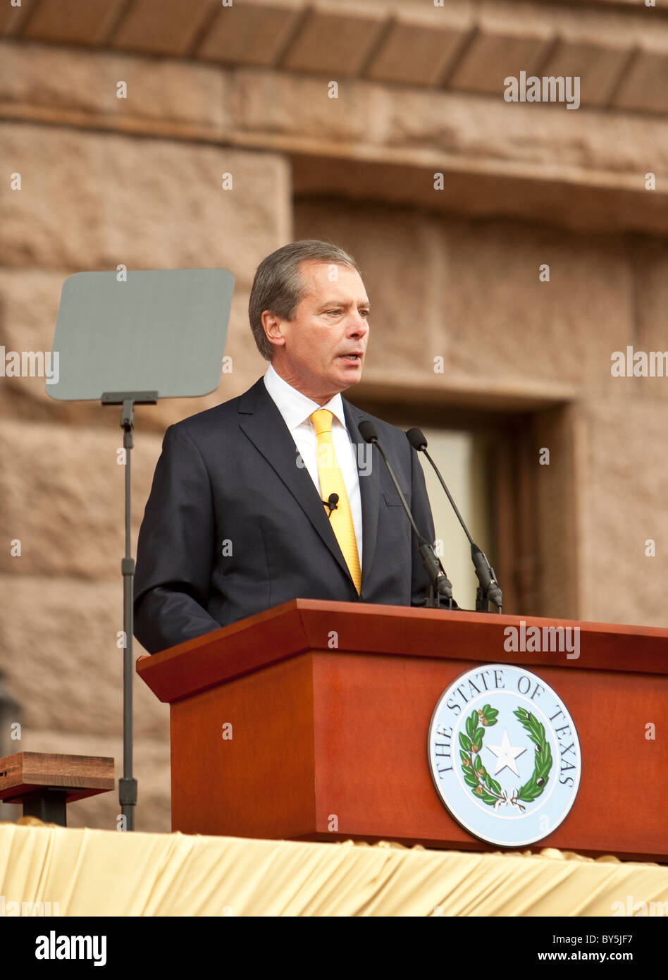 Texas Lt. Governor David Dewhurst during inaugural address at the State ...