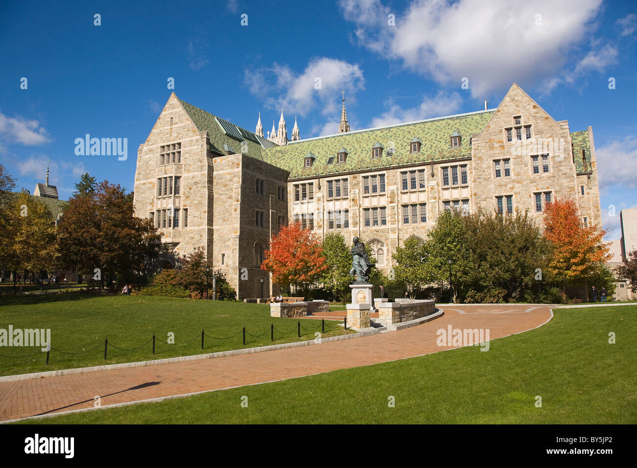 Boston College Campus Chestnut Hill, Massachusetts Stock Photo - Alamy