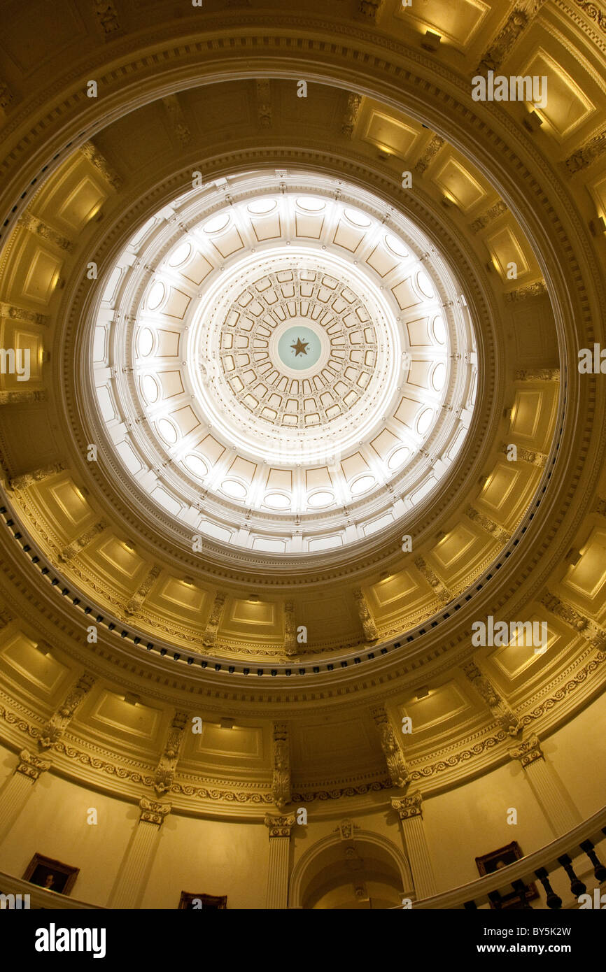 Interior view of the Texas Capitol building dome in Austin, Texas Stock ...