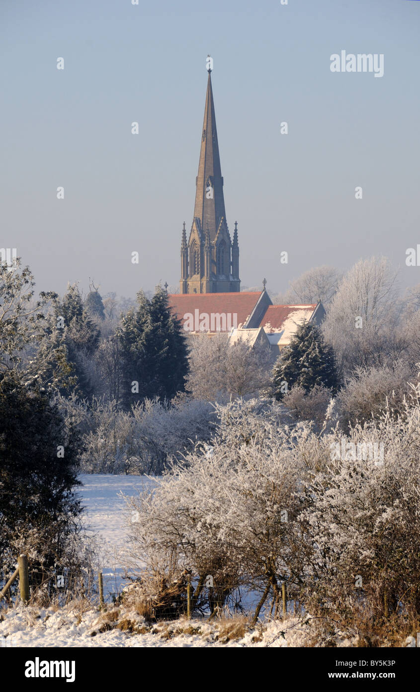 The Church of All Saints, in Sherbourne, Warwickshire, England Stock ...