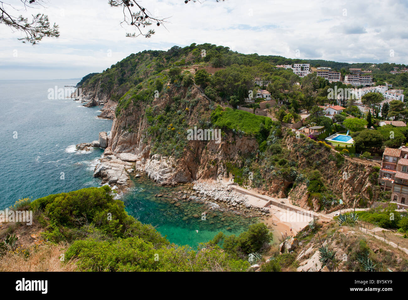 Spanish Costa Brava coast with sea and nature Stock Photo - Alamy
