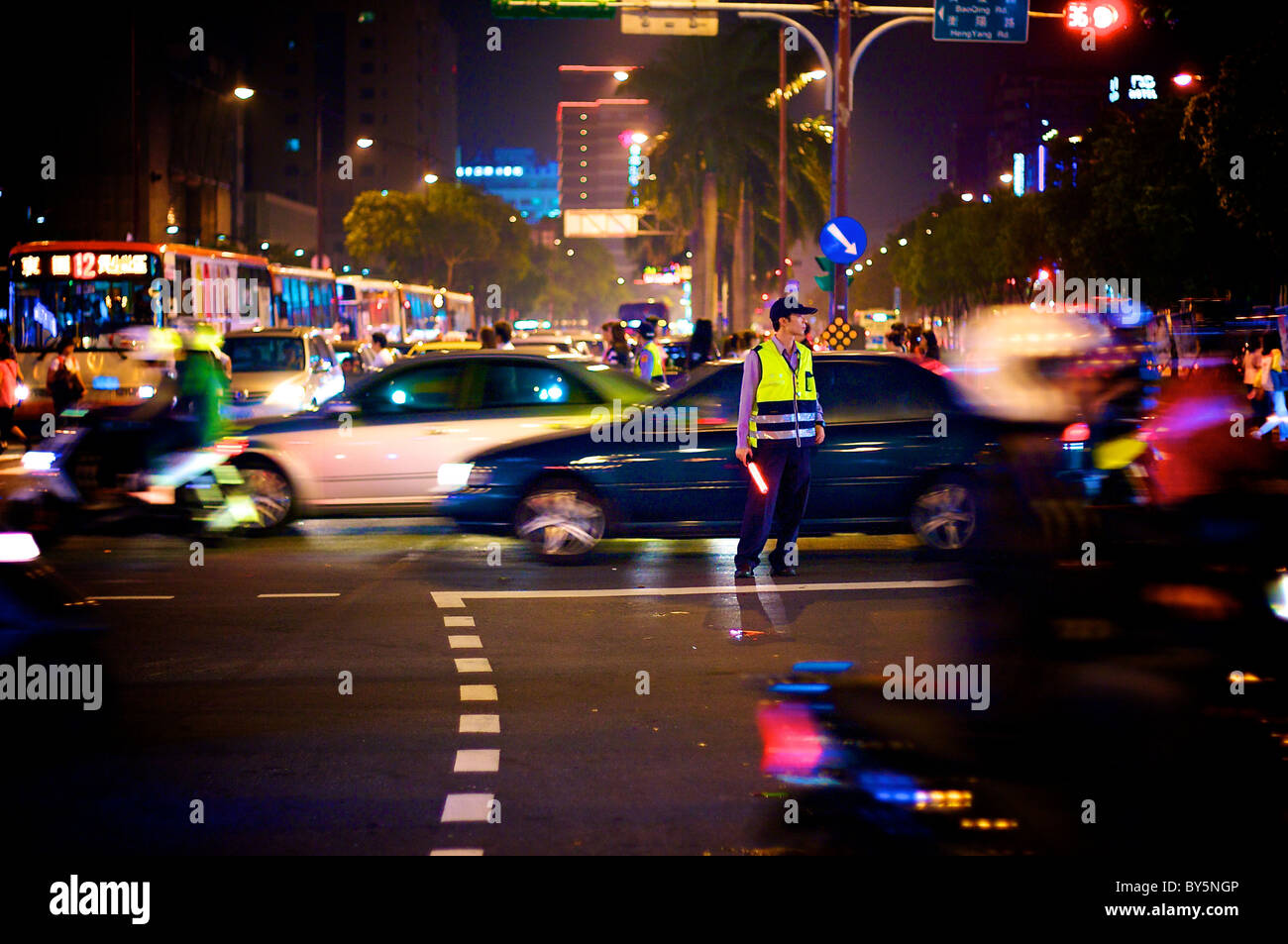 traffic agent in taipei Stock Photo - Alamy
