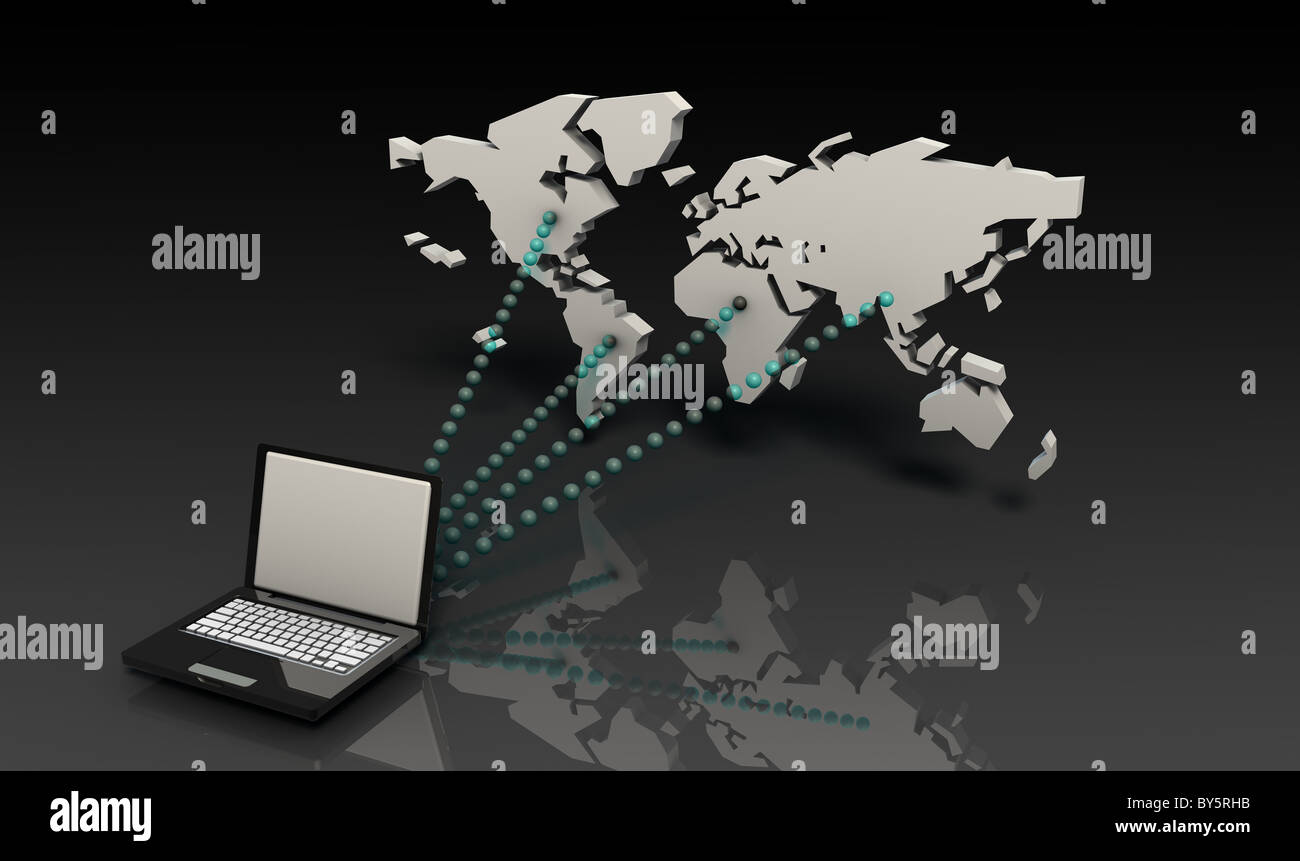 Internet Connection Data on a Secure Network Stock Photo - Alamy