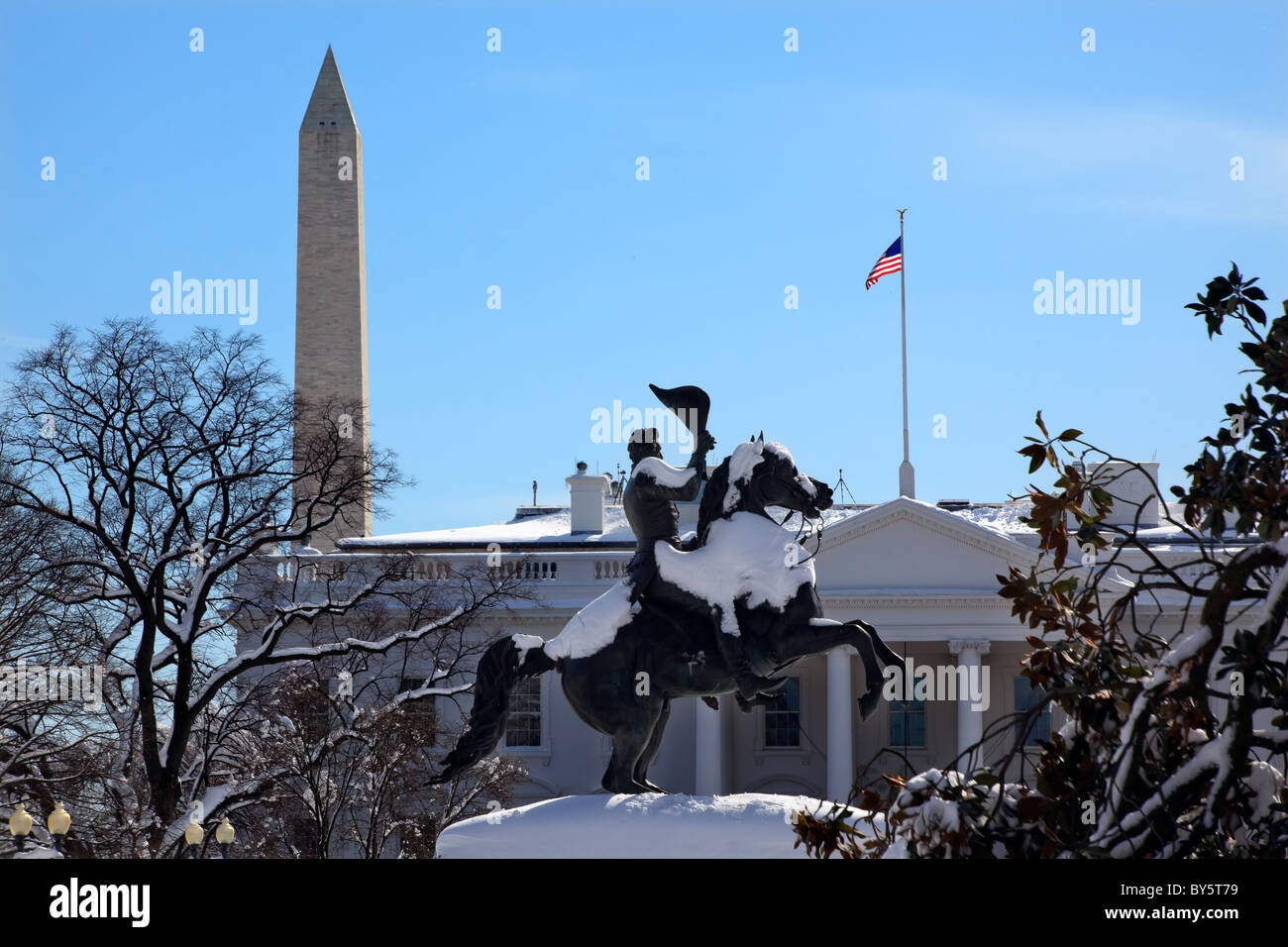 Andrew Jackson Statue President's Park Lafayette Square White House ...