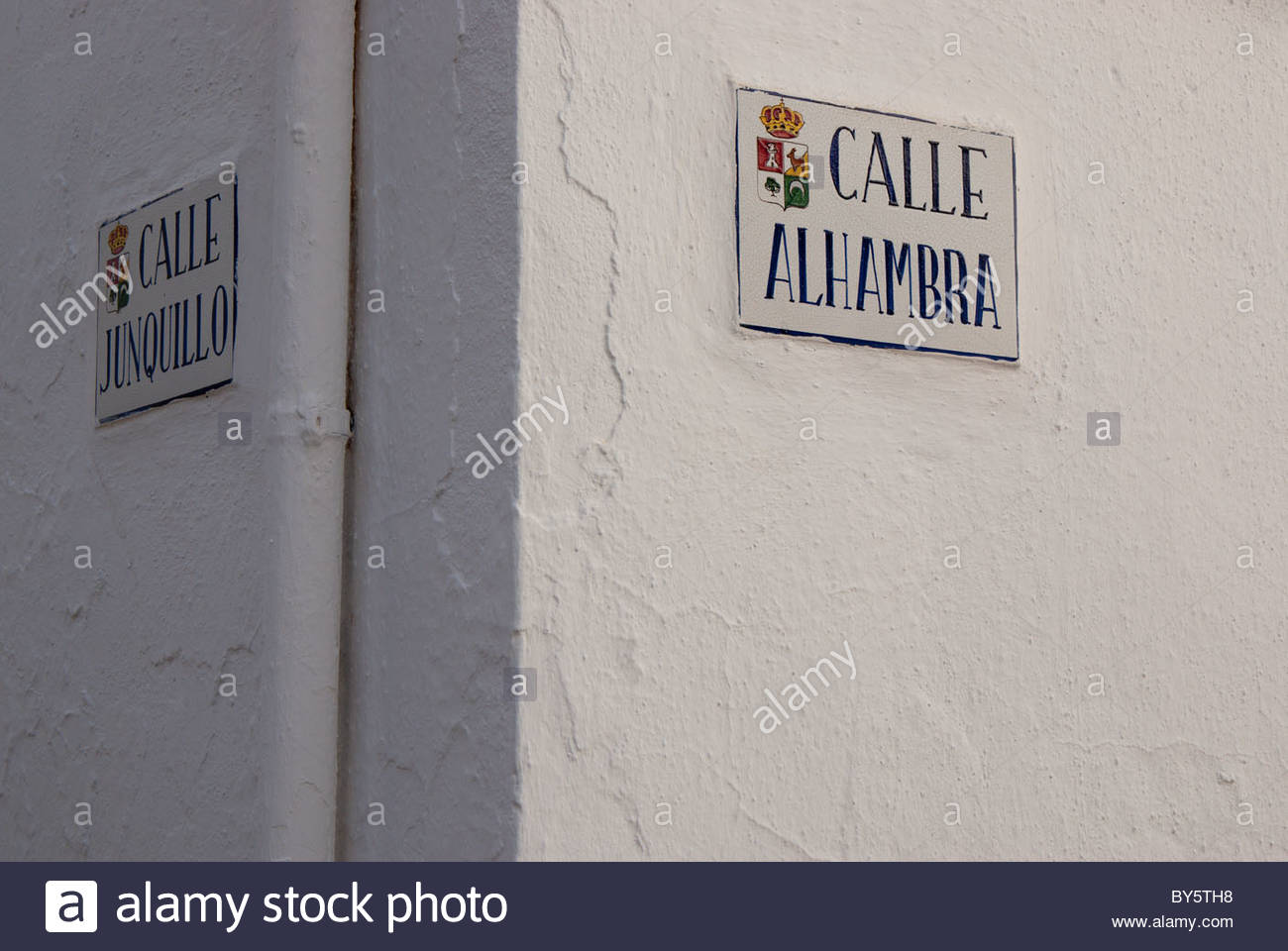 Intersection Sign Spanish High Resolution Stock Photography and Images ...