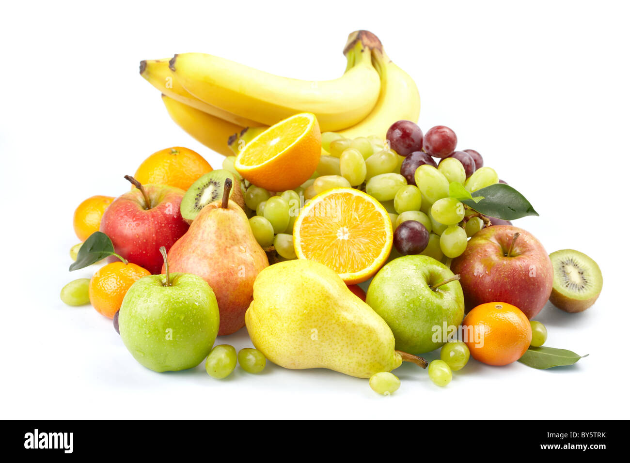 White grapes green apple Cut Out Stock Images & Pictures - Alamy