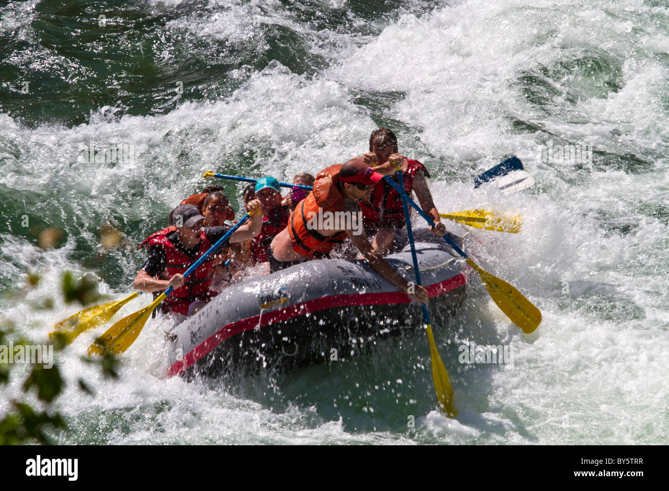 Family rafting fun hi-res stock photography and images - Alamy