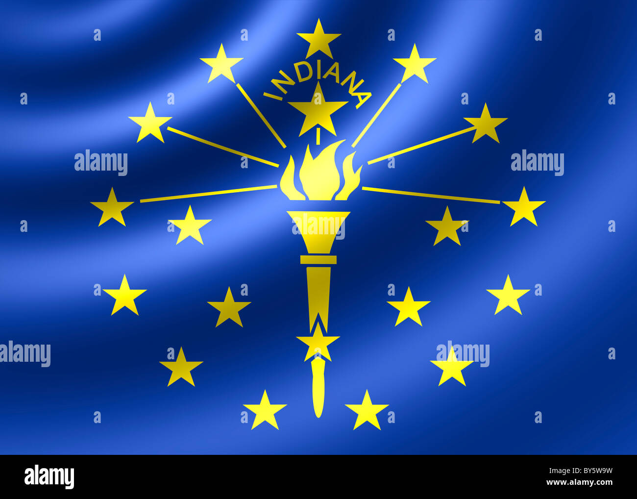 Flag of the indiana hi-res stock photography and images - Alamy