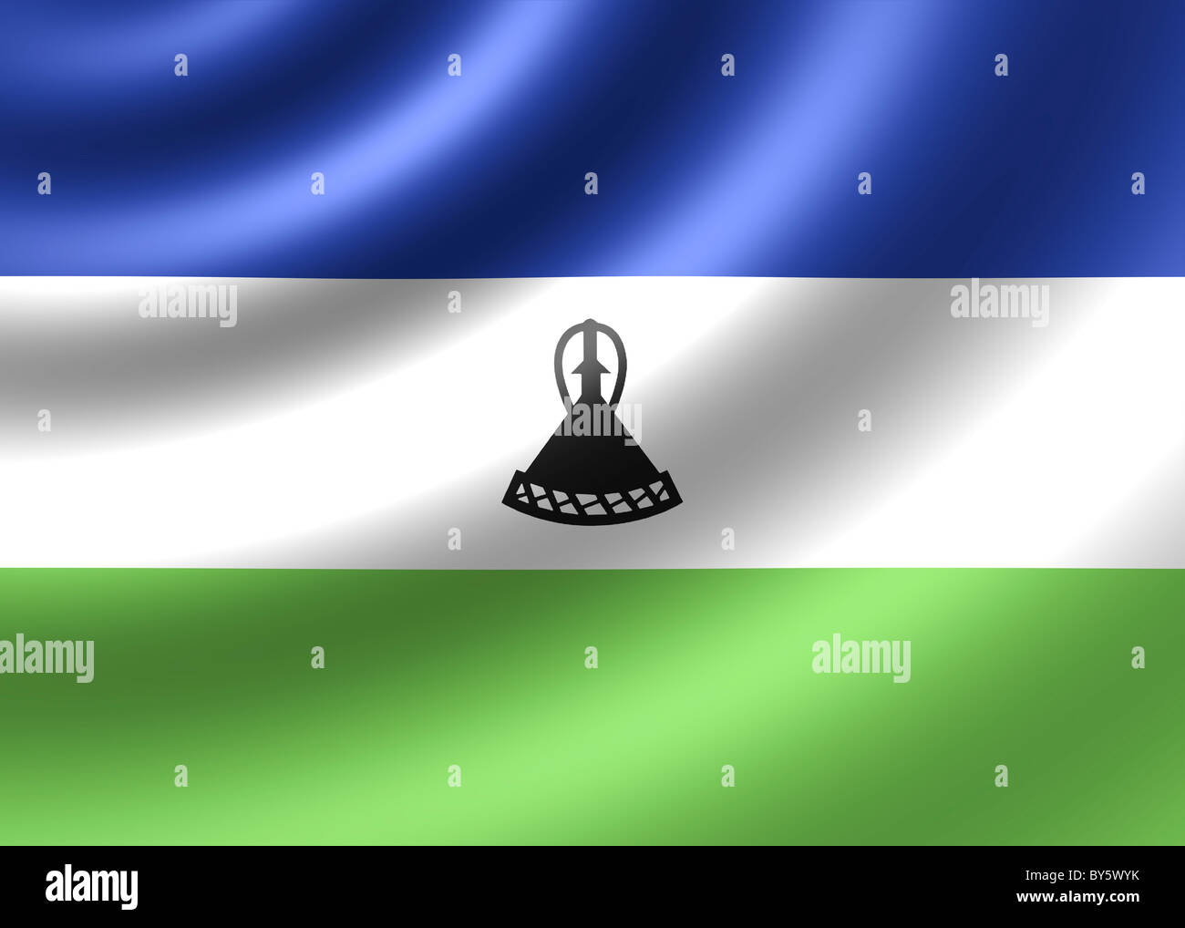 Flag of the lesotho hi-res stock photography and images - Alamy