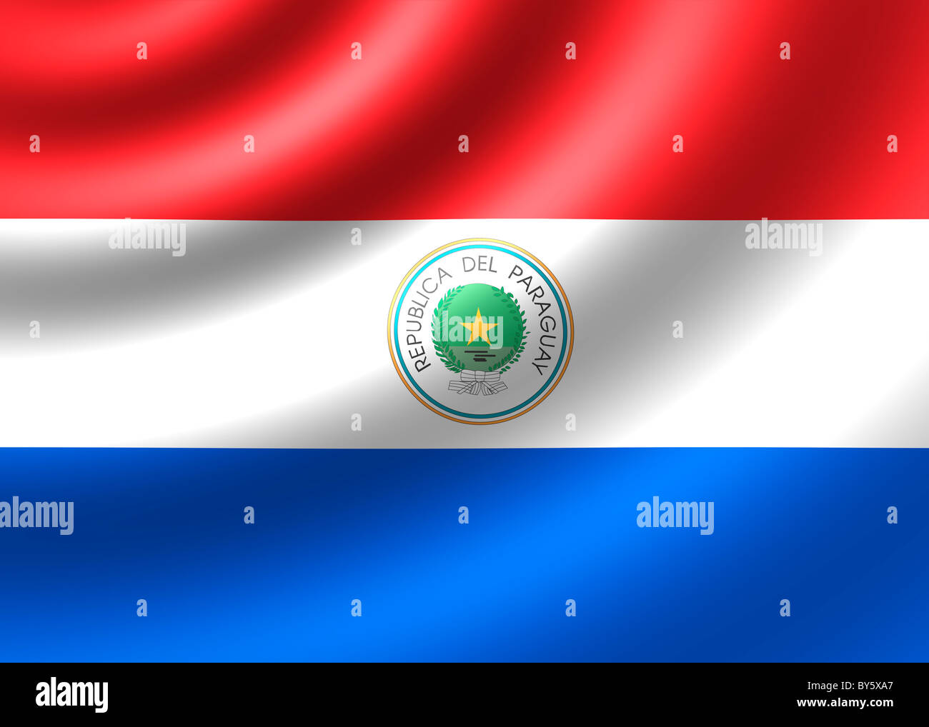 Paraguay flag hi-res stock photography and images - Alamy