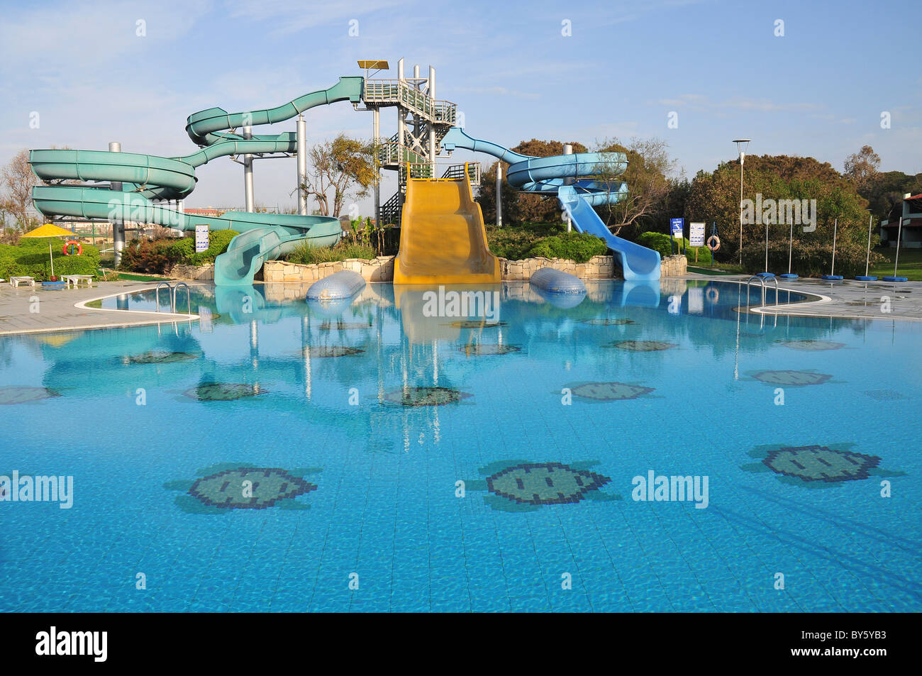 Waterslide water slide pool hotel hi-res stock photography and images ...