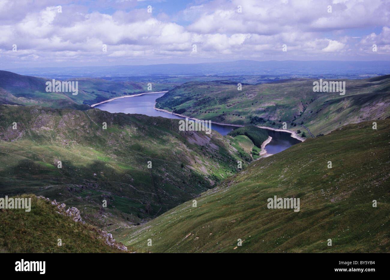 Haweswater Reservoir, from high on the fells. Wonderful scenery from up ...