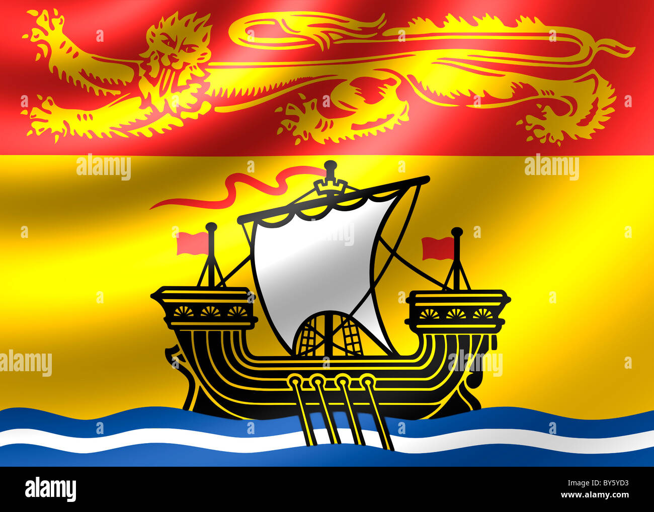 New Brunswick flag Stock Photo - Alamy