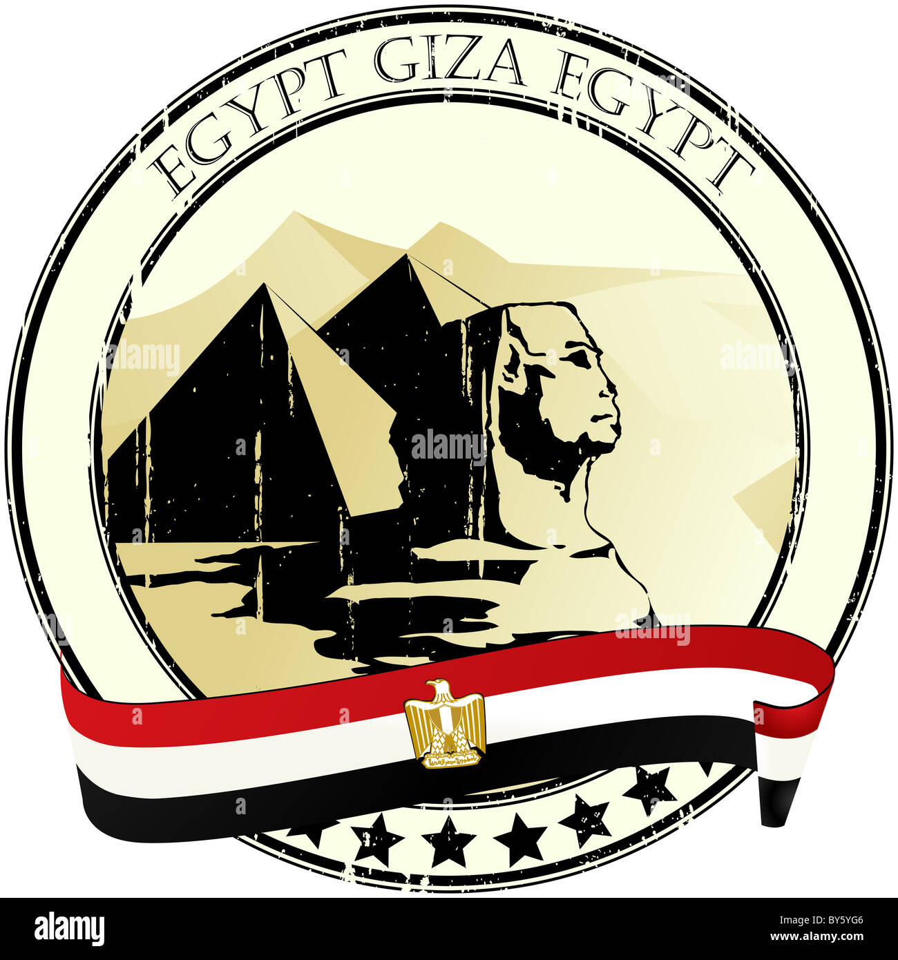 Egypt flag stamp hi-res stock photography and images - Alamy