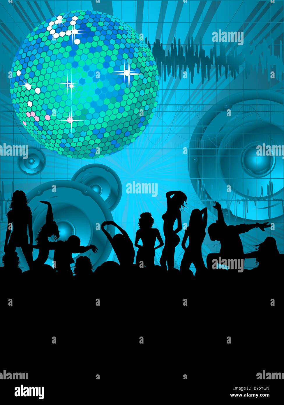 Dance party layout hi-res stock photography and images - Alamy