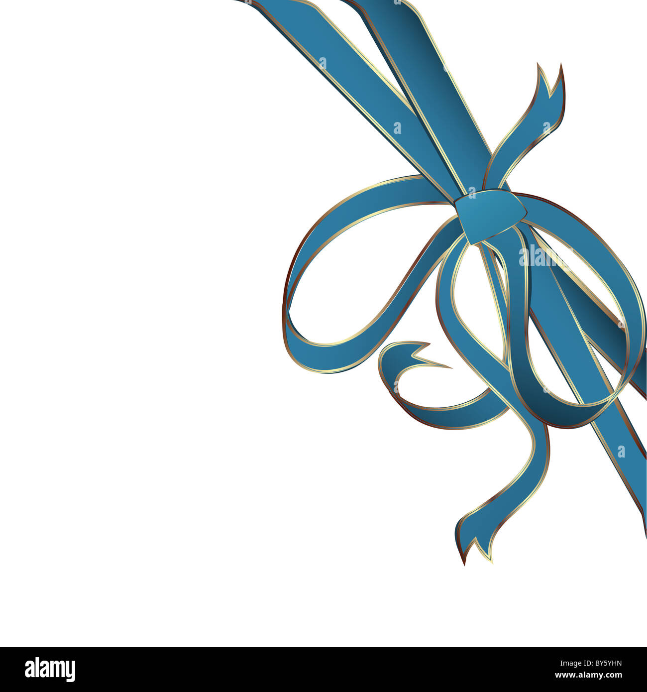 blue corner ribbon Stock Photo - Alamy