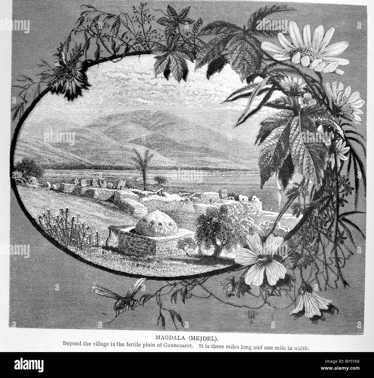 Historic illustration magdala mejdel current hi-res stock photography ...