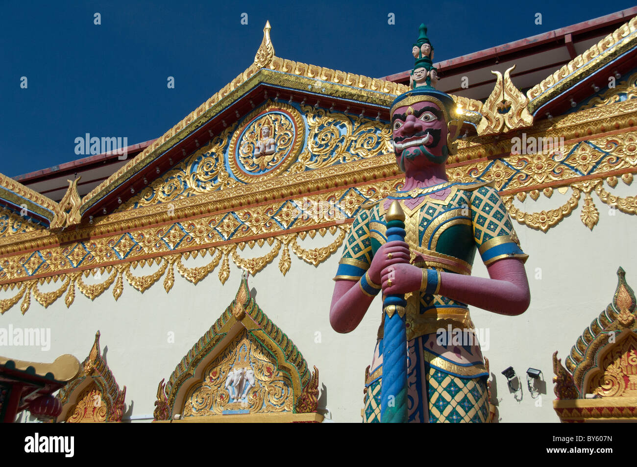 Malaysia, Island of Penang. Thai Buddhist Temple (aka Wat ...