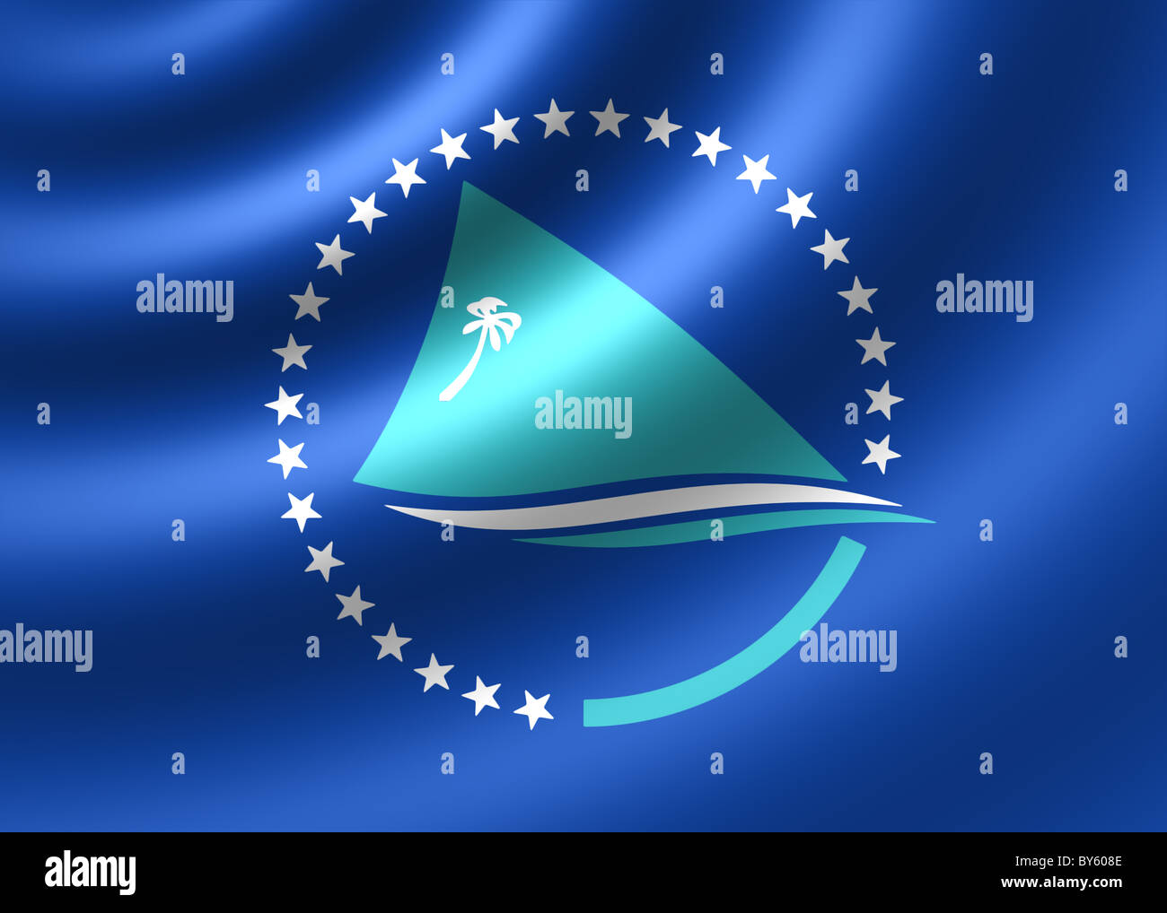 Pacific Community flag Stock Photo - Alamy