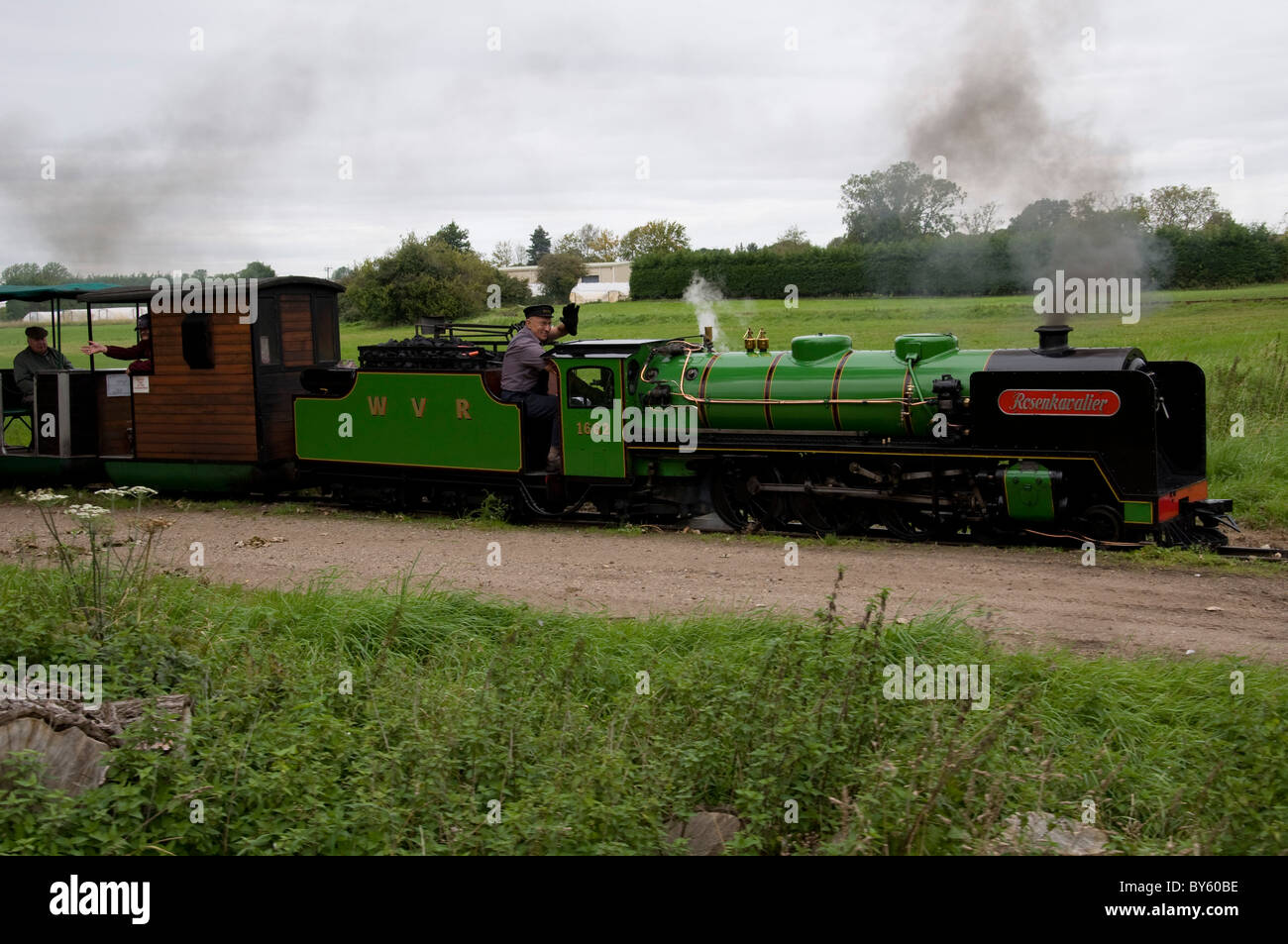 German-made small-scale steam locomotive at Bressingham Steam Museum in ...