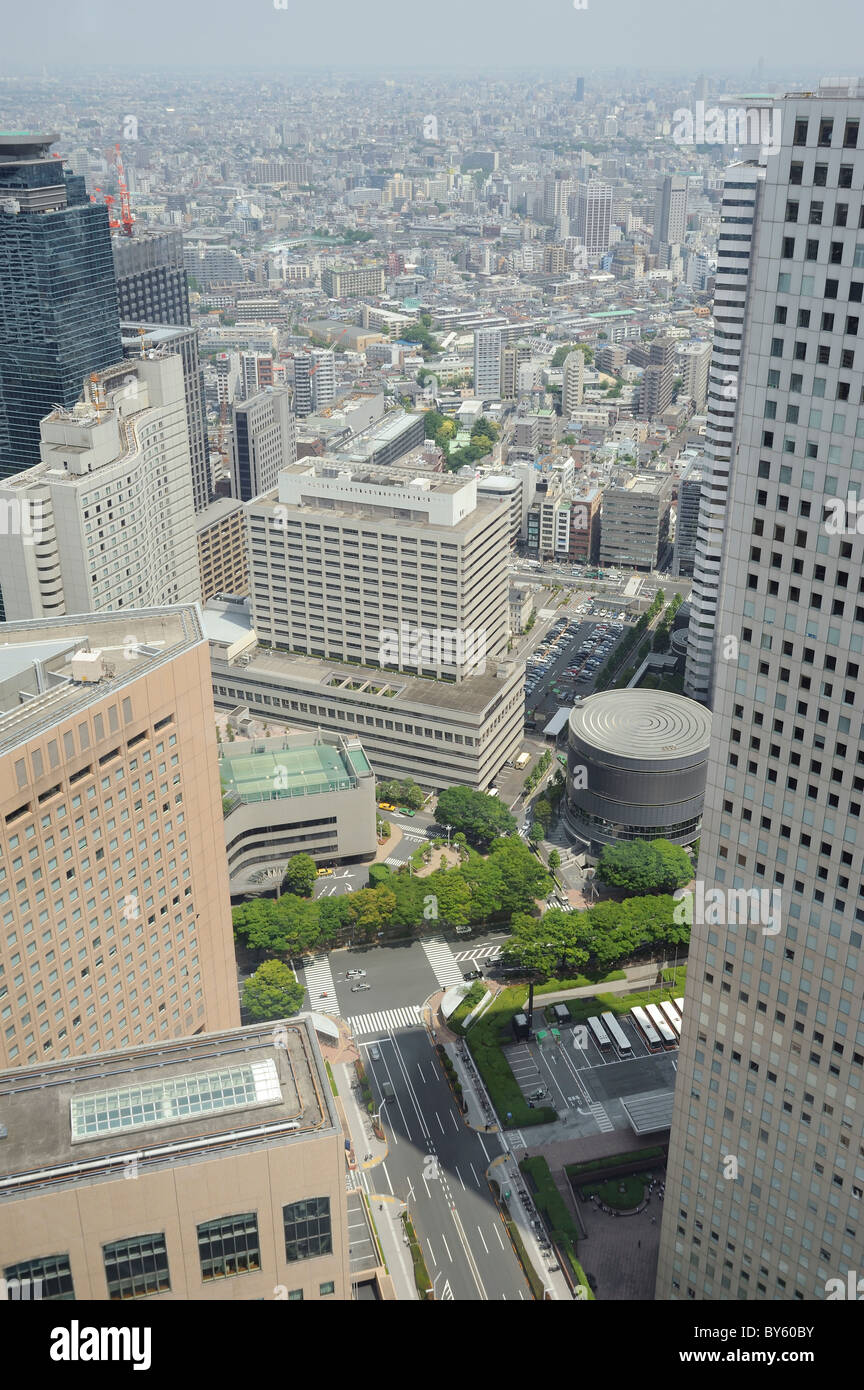 Tokyo skyline seen from the Tokyo Metropolitan Government Offices ...