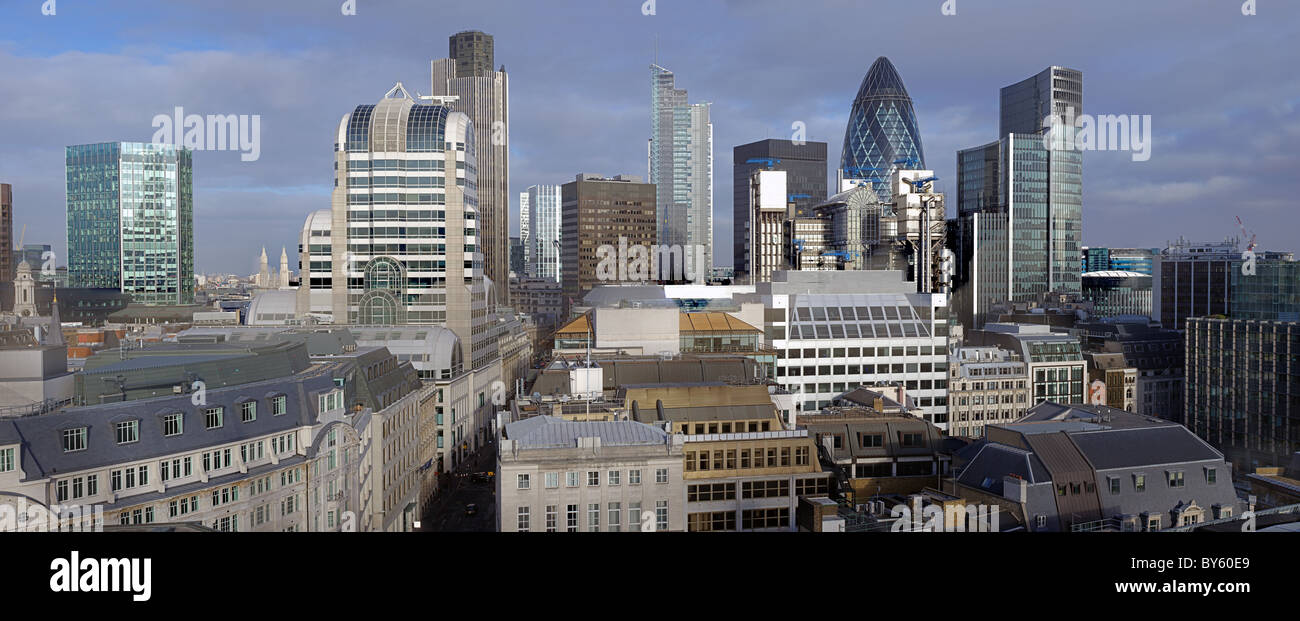 city of London from high level Stock Photo - Alamy