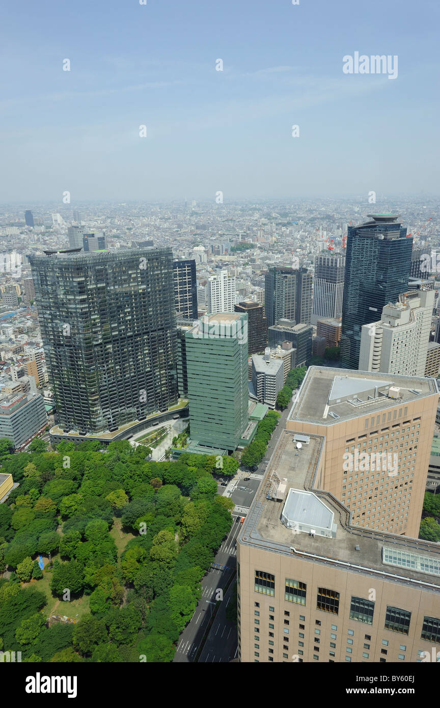 Tokyo skyline seen from the Tokyo Metropolitan Government Offices ...